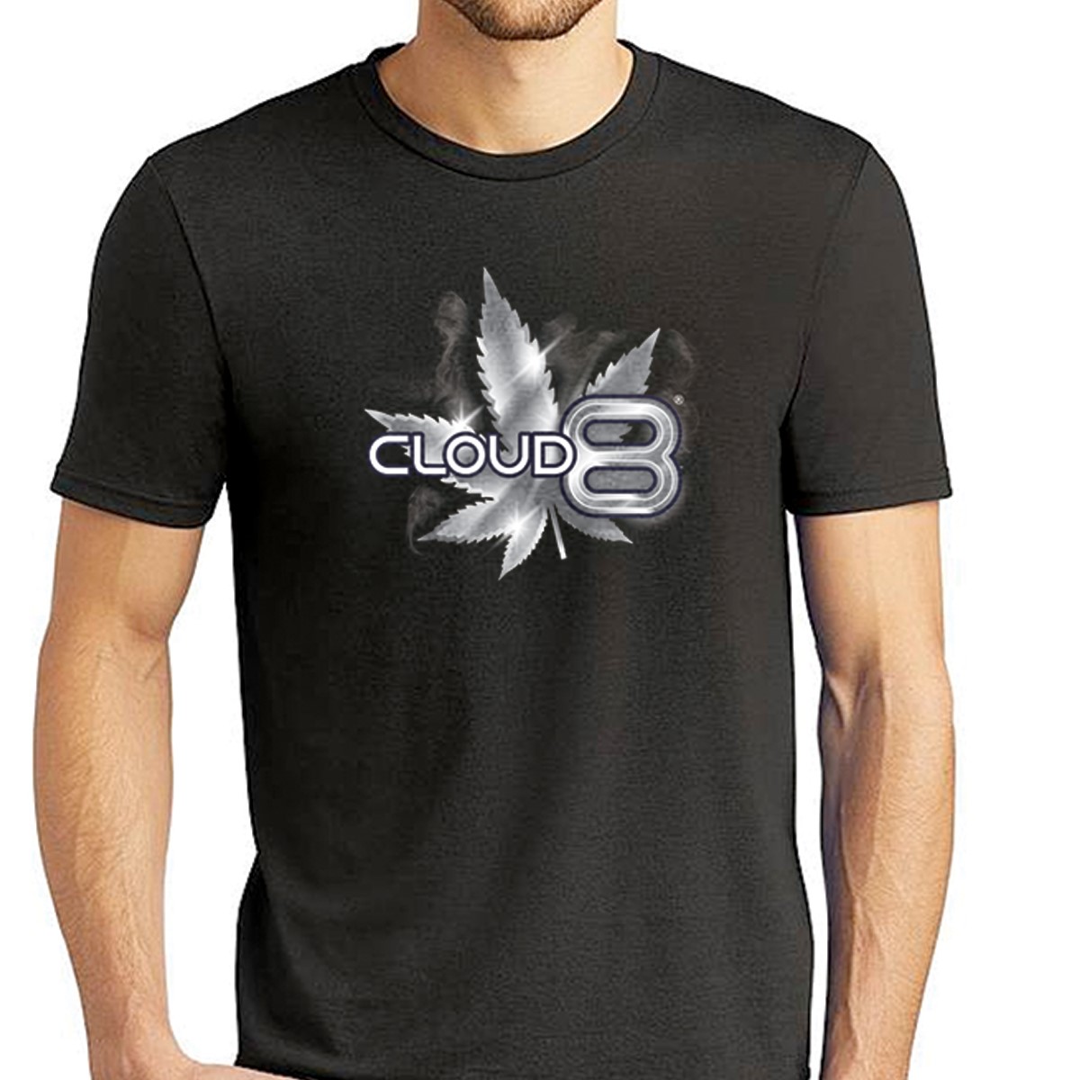 Cloud 8 Silver Leaf T-Shirt (Tri-Blend Ultra Soft) - Extra Large (XL)
